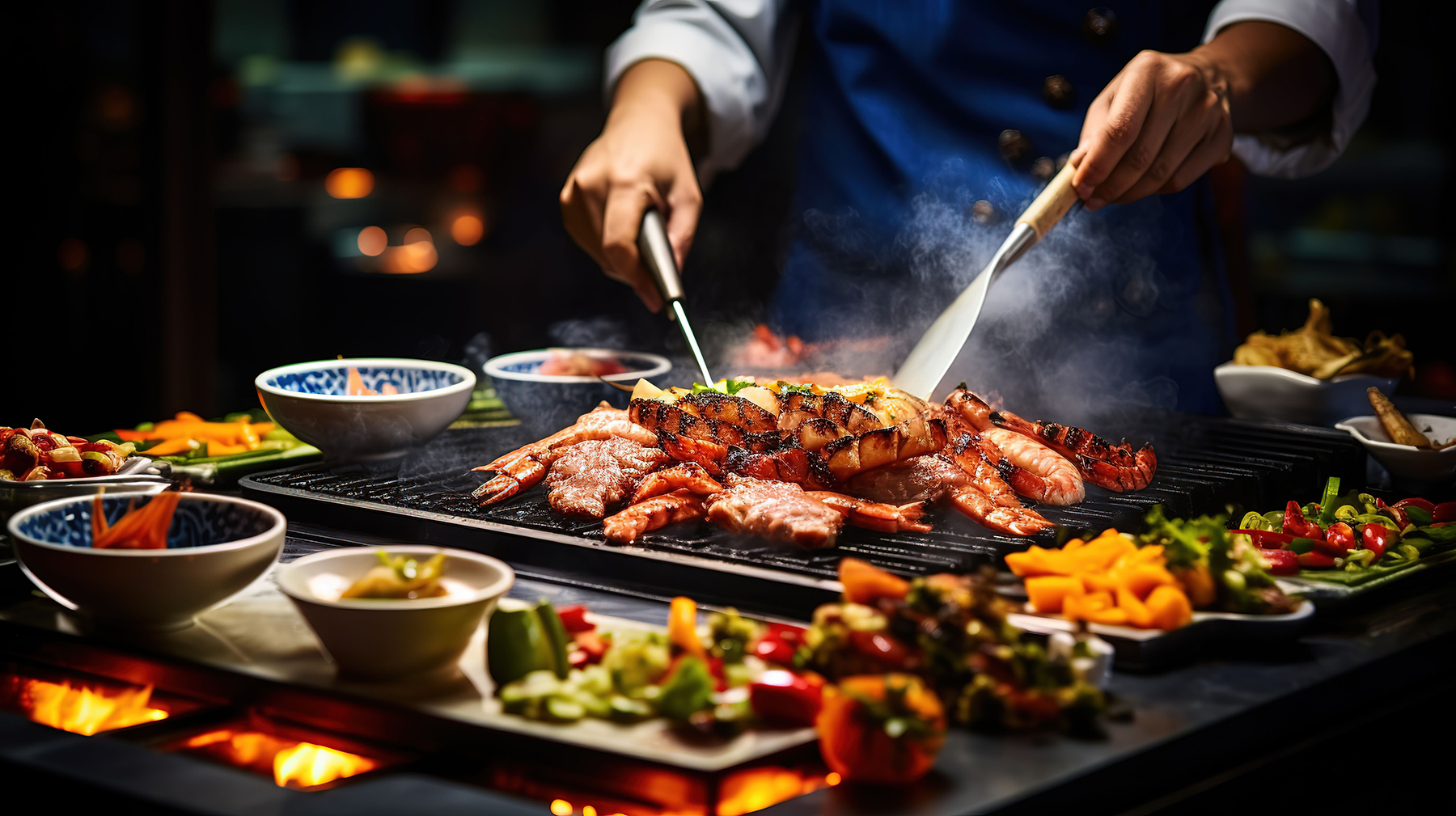 Exquisite Hibachi Cocktail Catering for Luxurious Los Angeles Events
